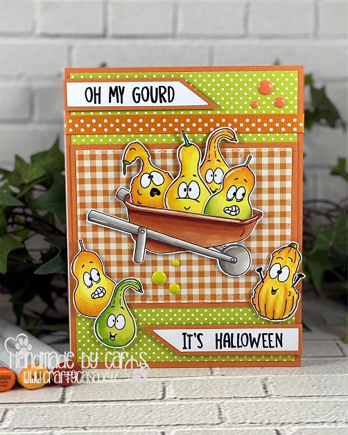 Oh My Gourd Handmade Halloween Card