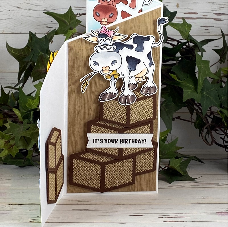 Party Til the Cows Come Home Handmade Birthday Card