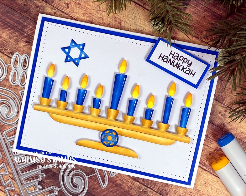 Celebrate the Festival of Lights Handmade Hanukkah Card