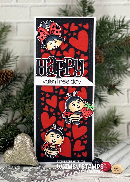 Don't Bug Me on Valentine's Day Handcrafted Valentine Card