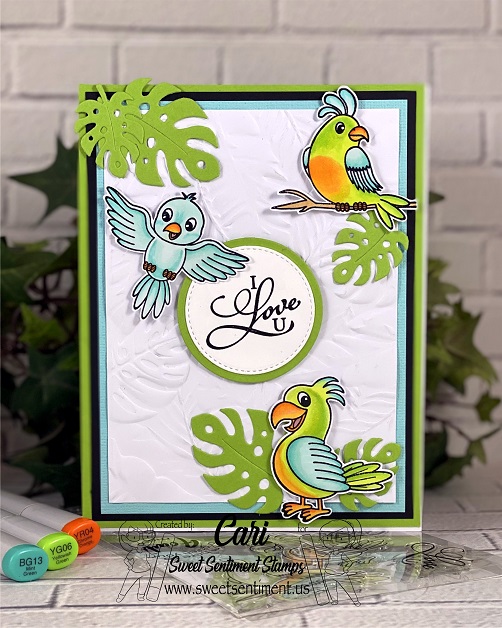 Birds of a Feather Handcrafted Card