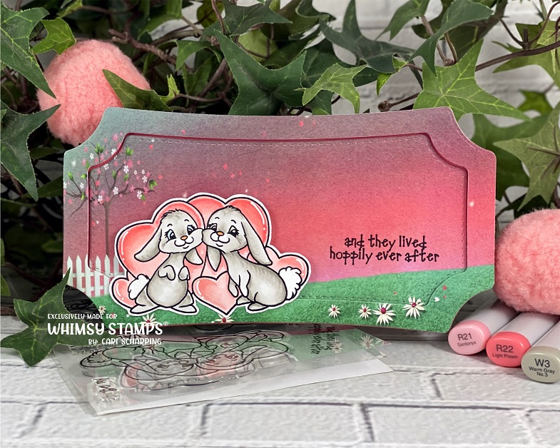 Hoppily Ever After Handcrafted Valentine Card