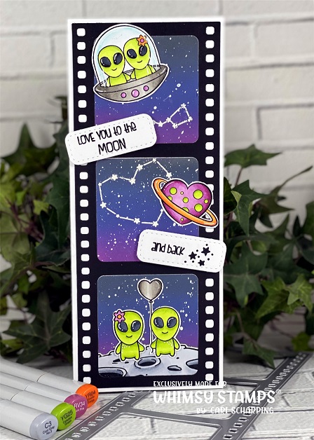 My Favorite Martian Handcrafted Valentine Card
