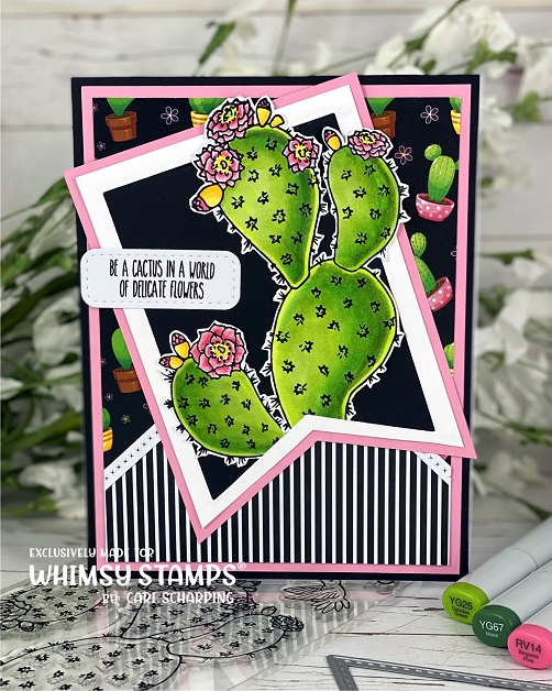 Be a Cactus Handcrafted Card