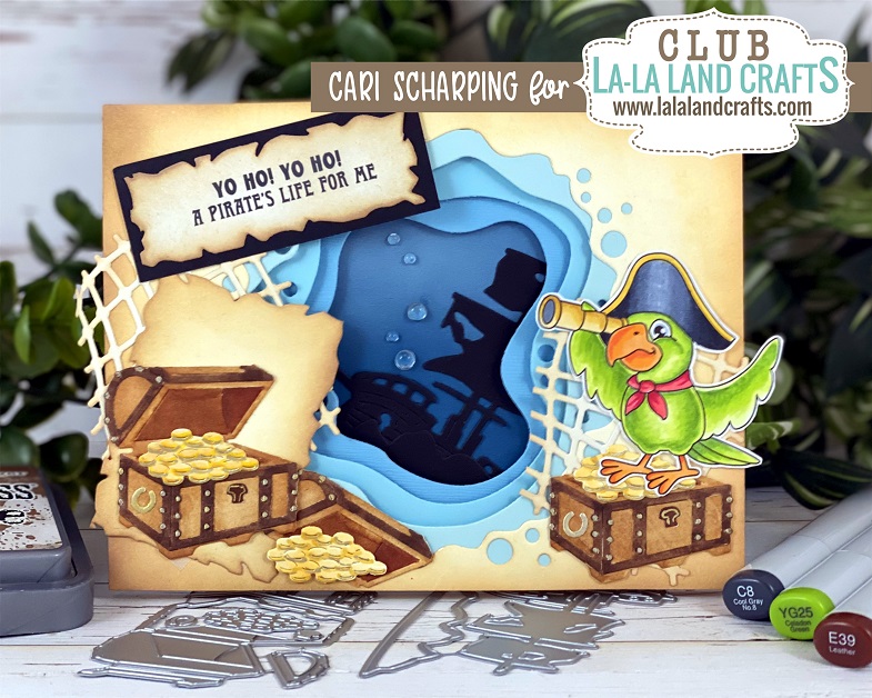 Squawk! Squawk! Walk the Plank! Handcrafted Cards