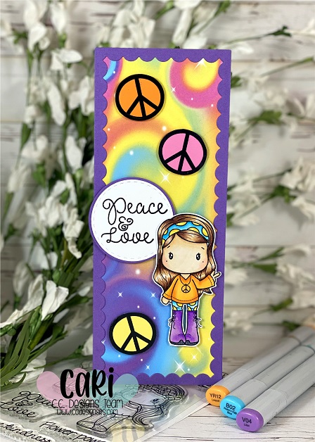 Peace and Love Handcrafted Card