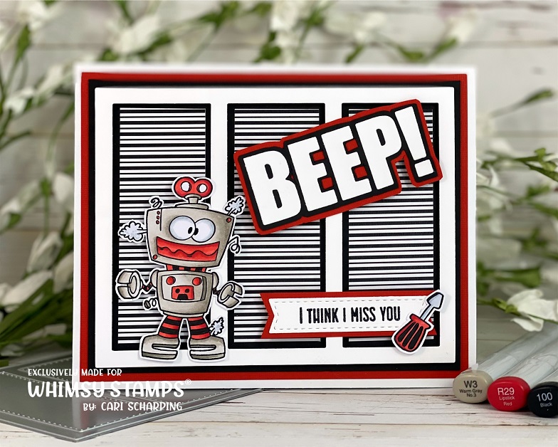Beep Beep! Handcrafted Card