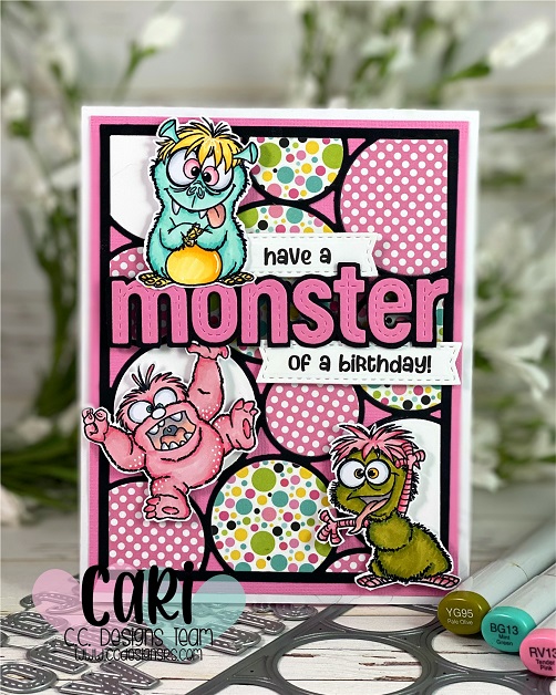 Monster of a Birthday Handcrafted Birthday Card