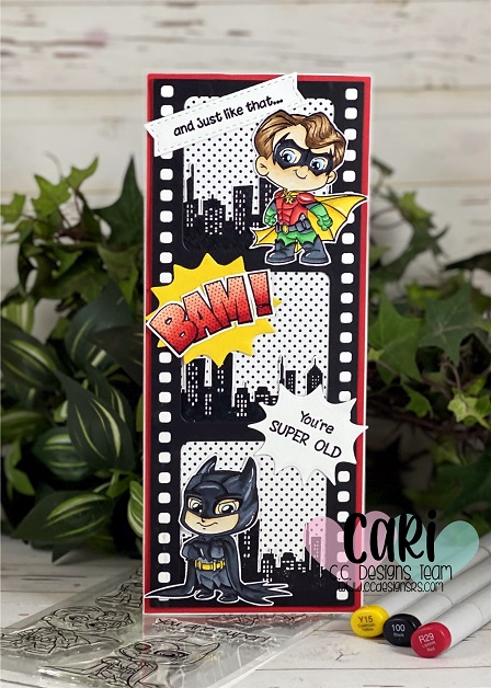 POW! CRASH! BAM! Handcrafted Birthday Card