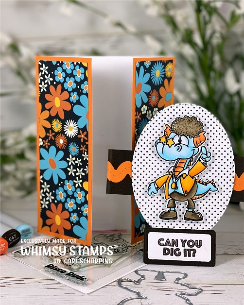 Groovy Gatefold Card Handcrafted Card