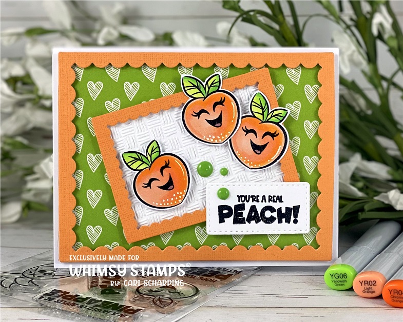 Just Peachy! Handcrafted Card
