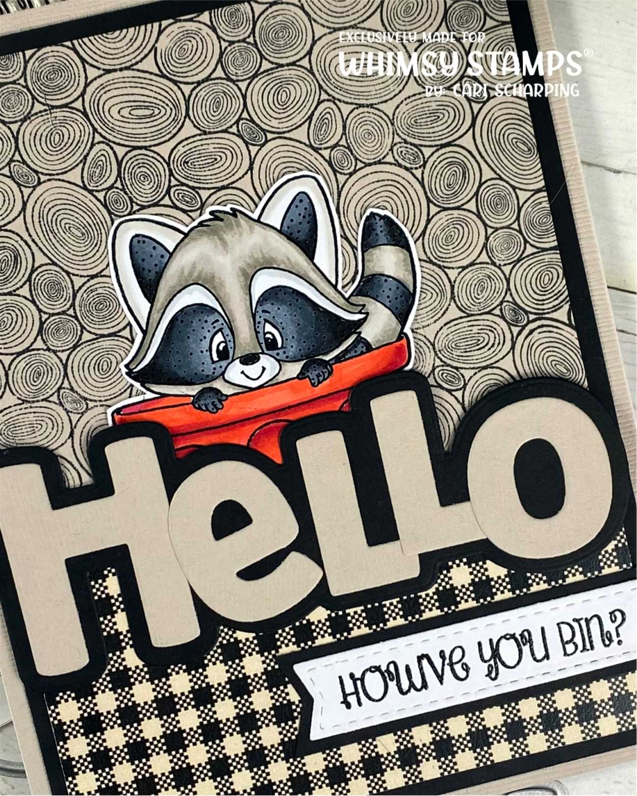 How've You Bin? Handcrafted Card