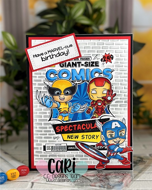 Have a MARVELous Birthday Handcrafted Card