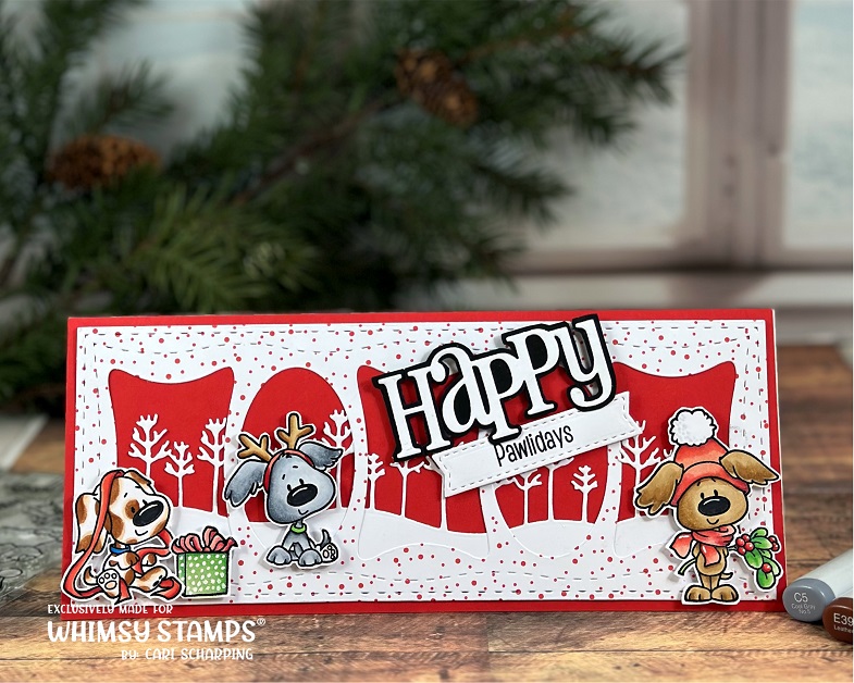 Happy Pawlidays Handmade Christmas Card