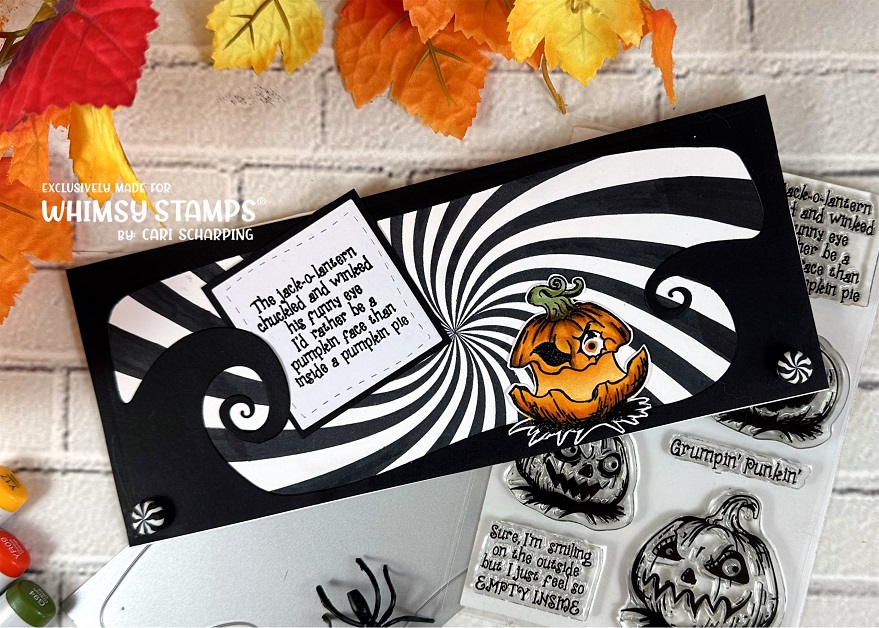 Crazy Punkin Handmade Halloween Card