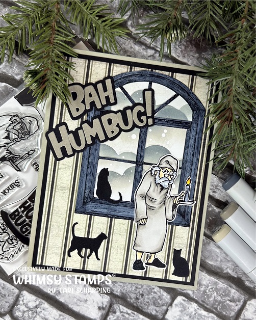 Bah Humbug Handcrafted Christmas Card