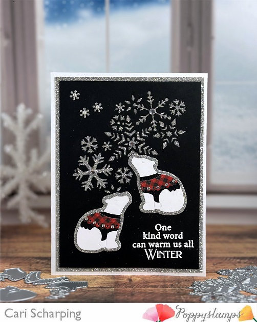 Warm Winter Wishes Handcrafted Card