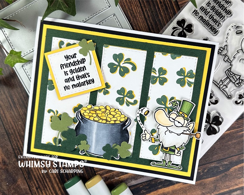 Friendship is Golden Handcrafted St. Patrick's Day Card