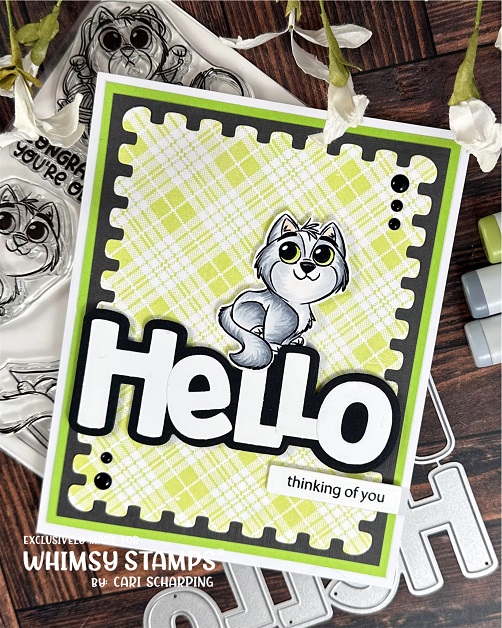 Meow-lo Handcrafted Card